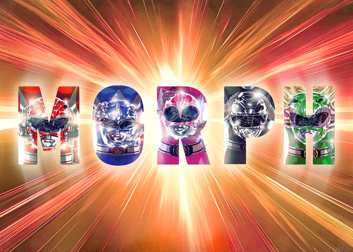 'Morph!' Poster, picture, metal print, paint by Power Rangers | Displate