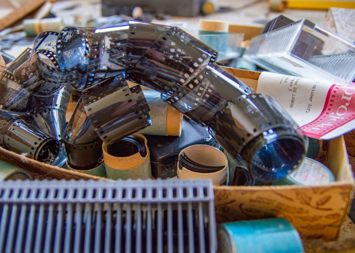 'Slides and negatives' Poster, picture, metal print, paint by Nicolas ...