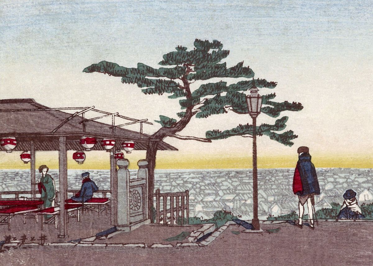 'View of Mount Atago' Poster, picture, metal print, paint by ...