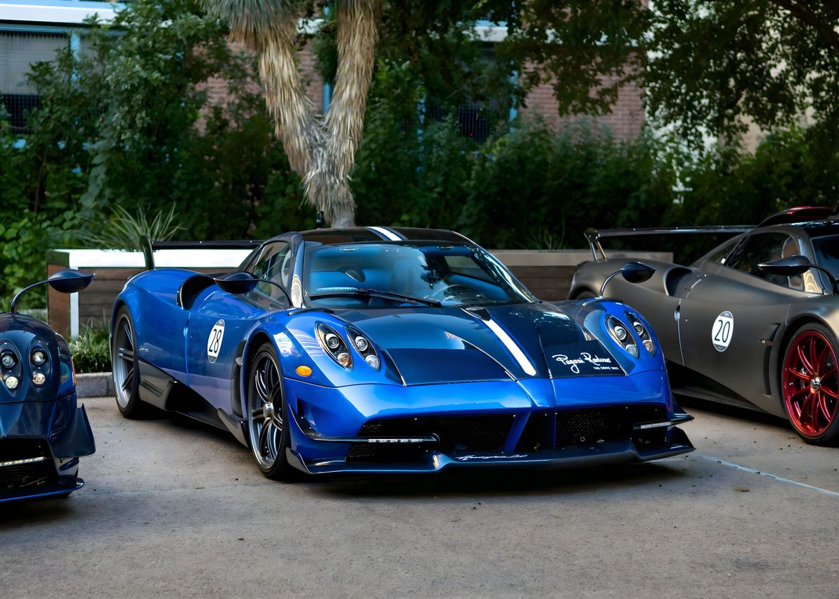 'Pagani Huayra' Poster, picture, metal print, paint by Sport Car | Displate