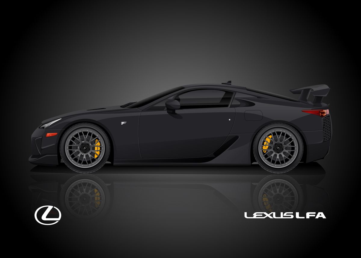 'Lexus LFA' Poster, picture, metal print, paint by Conceptual ...