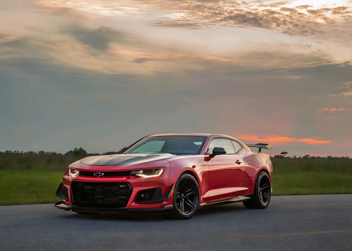 'Chevrolet Camaro ZL1' Poster, picture, metal print, paint by Most ...