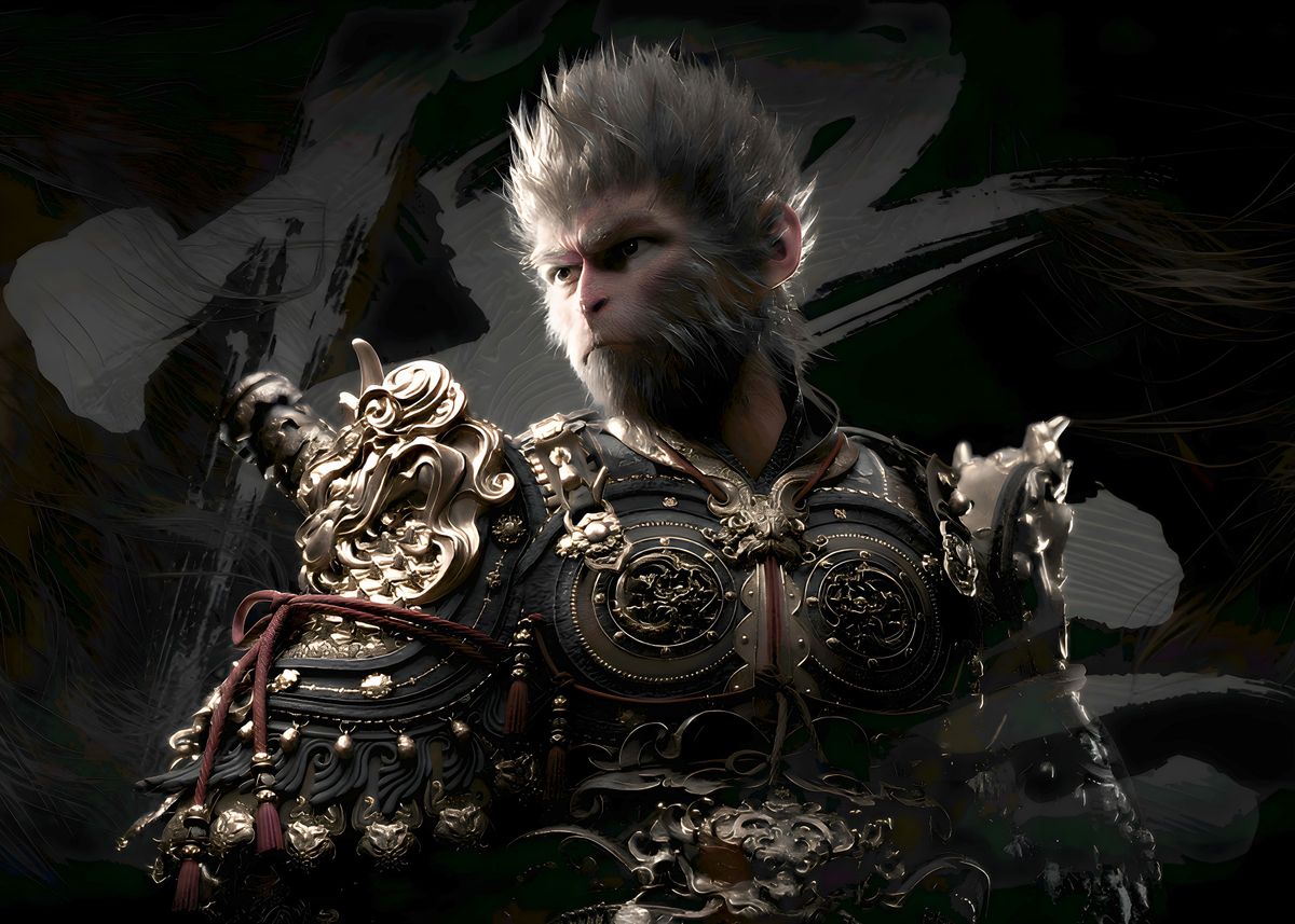 'Black Myth Wukong' Poster, picture, metal print, paint by Abrina Olin ...