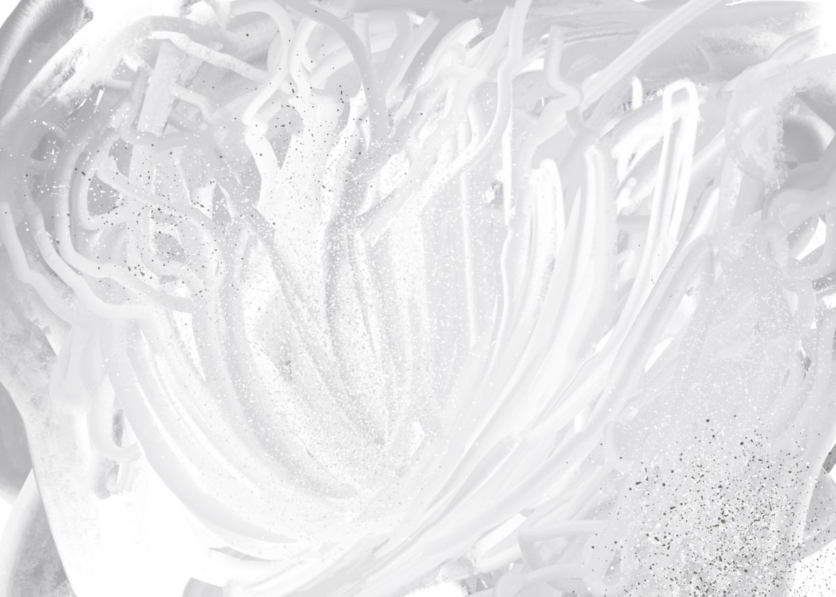 'Snow abstract painting' Poster, picture, metal print, paint by Yiling Shen | Displate