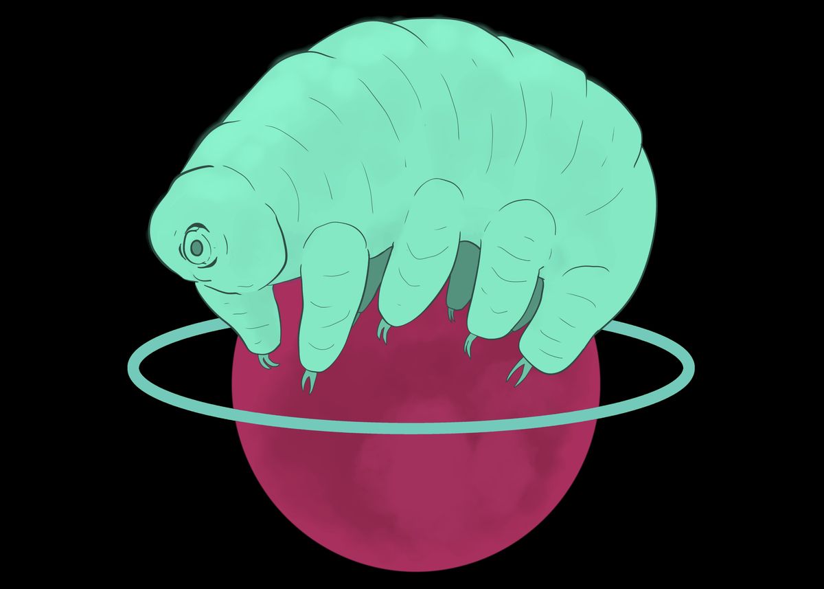 'Planetary Tardigrade' Poster, picture, metal print, paint by Rory ...