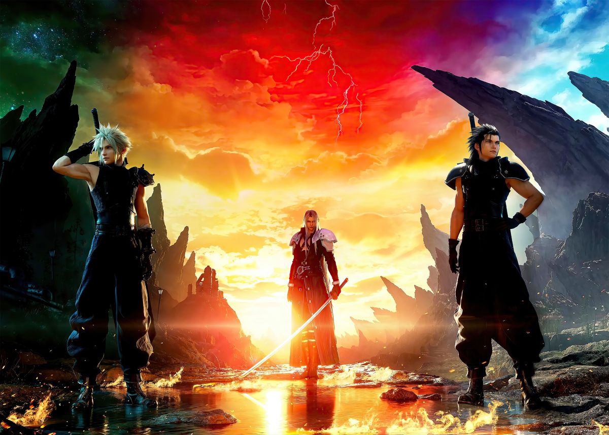 'Final fantasy' Poster, picture, metal print, paint by Bliss art | Displate