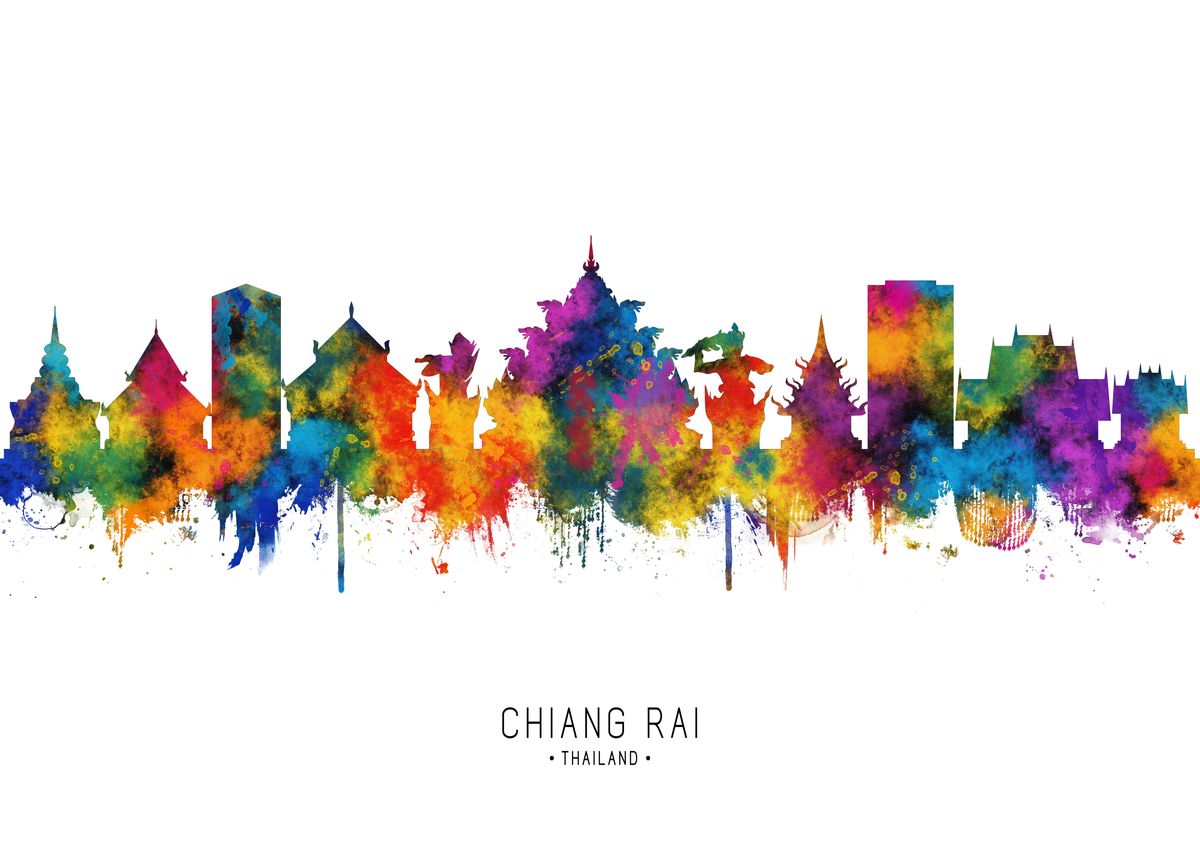 'Chiang Rai Thailand' Poster, picture, metal print, paint by Towseef ...