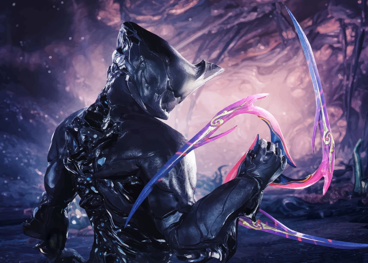 'Warframe: Nidus with Dual Keres' Poster, picture, metal print, paint ...
