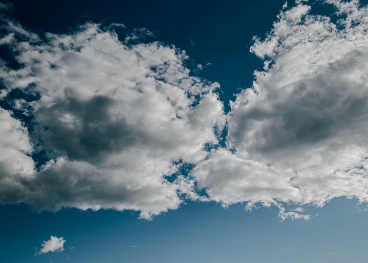'Cloudy Sky' Poster, picture, metal print, paint by Hannah Kemp | Displate