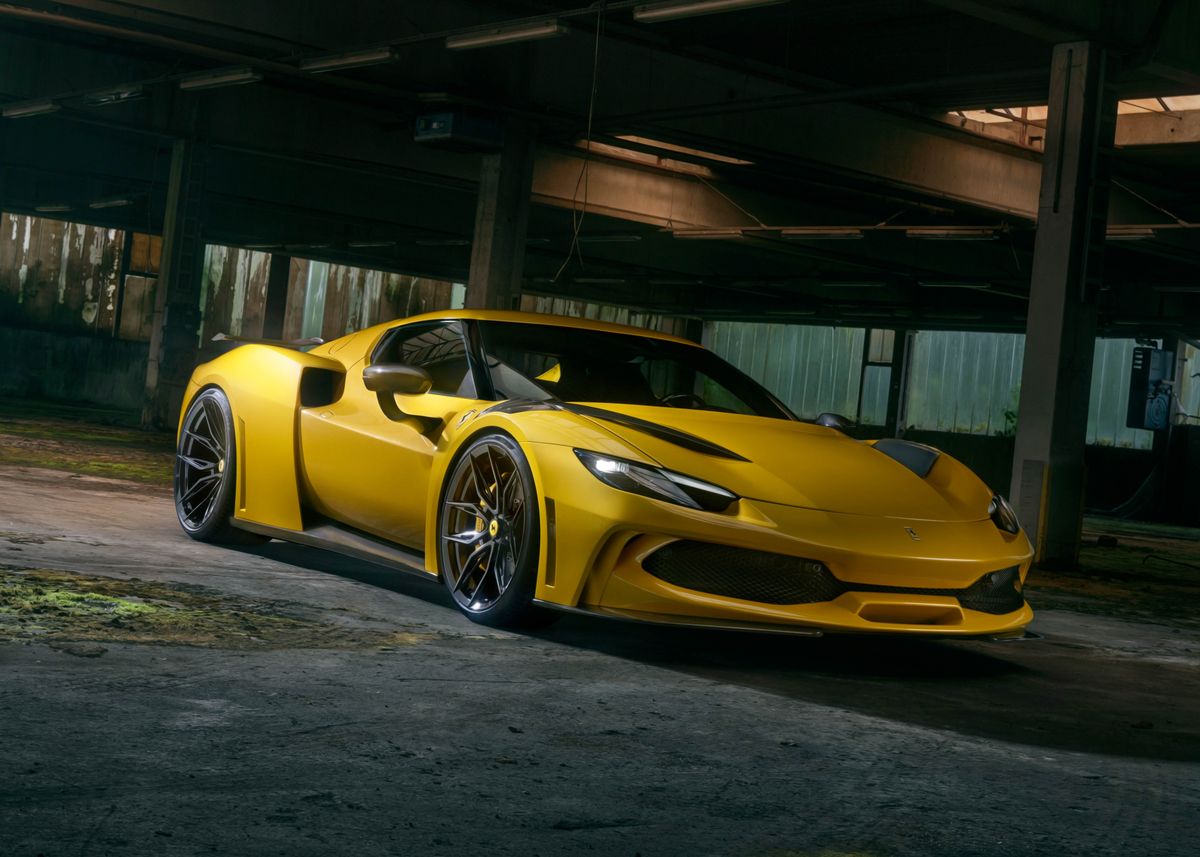 'Novitec Ferrari 296 GTB' Poster, picture, metal print, paint by ...