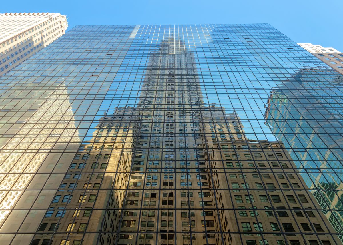 'Reflected Skyscraper' Poster, picture, metal print, paint by Jonathan ...