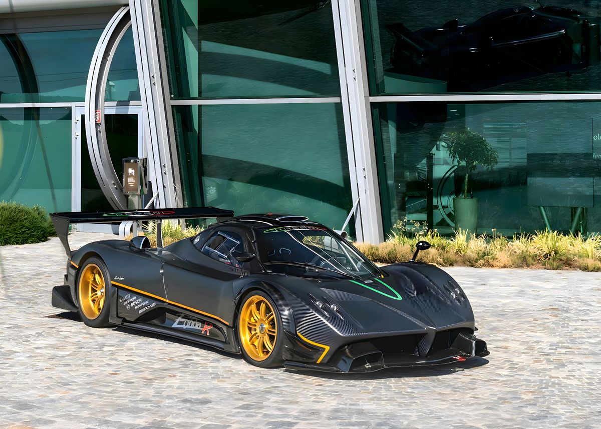 'Pagani Zonda Cinque Roadster' Poster, picture, metal print, paint by ...