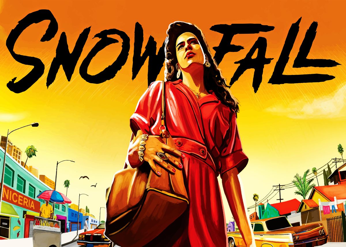 'Snowfall TV Series Poster' Poster, picture, metal print, paint by ...