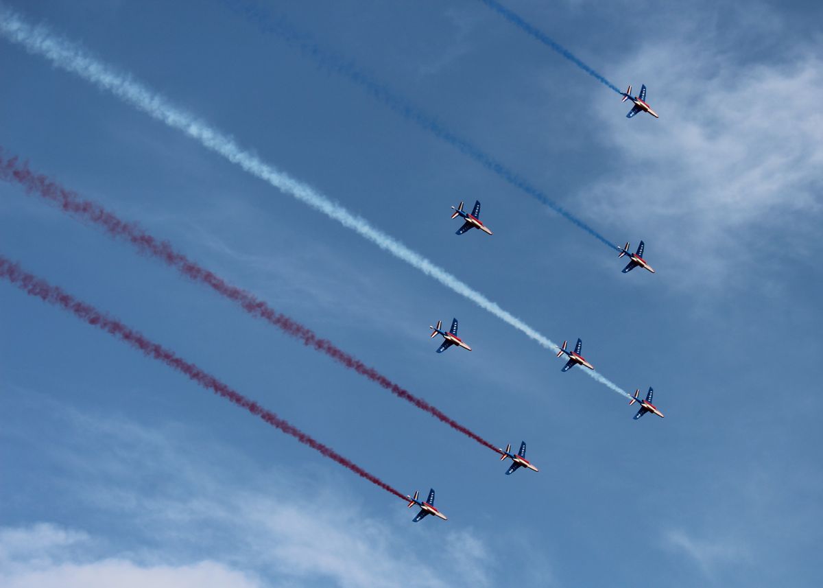 'Air Show Formation' Poster, picture, metal print, paint by Nathan ...