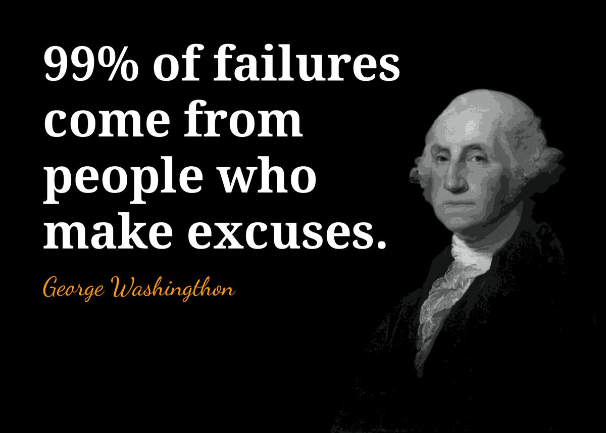 'George Washington Quote' Poster, picture, metal print, paint by Abi ...