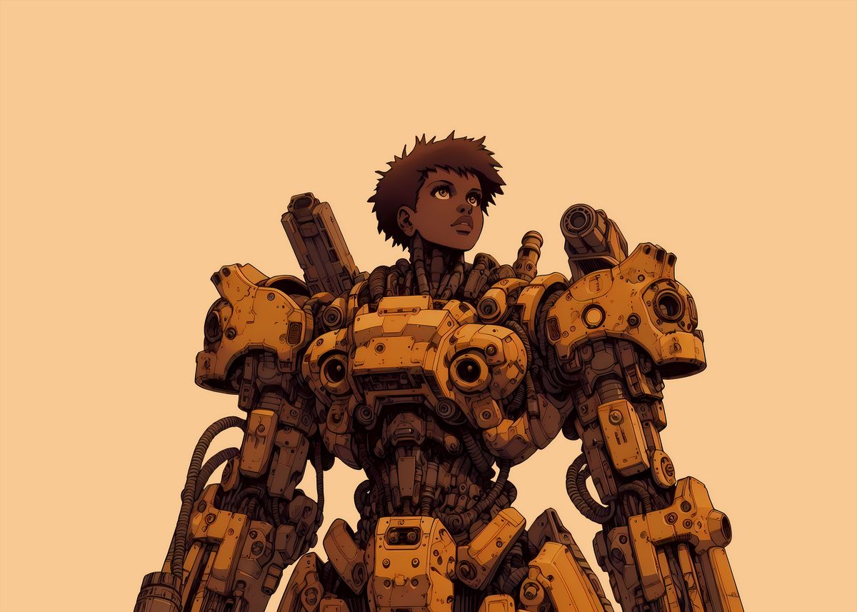 'Female Mech Pilot' Poster, picture, metal print, paint by CODY NORRIS ...