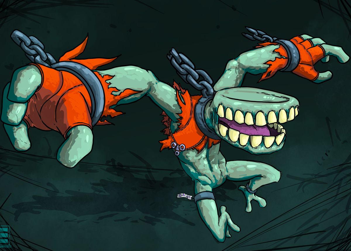 'Lockjaw' Poster, picture, metal print, paint by OasisCommander | Displate