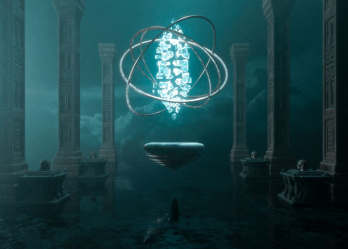 'Mystical Floating Orb' Poster, picture, metal print, paint by Amir ...