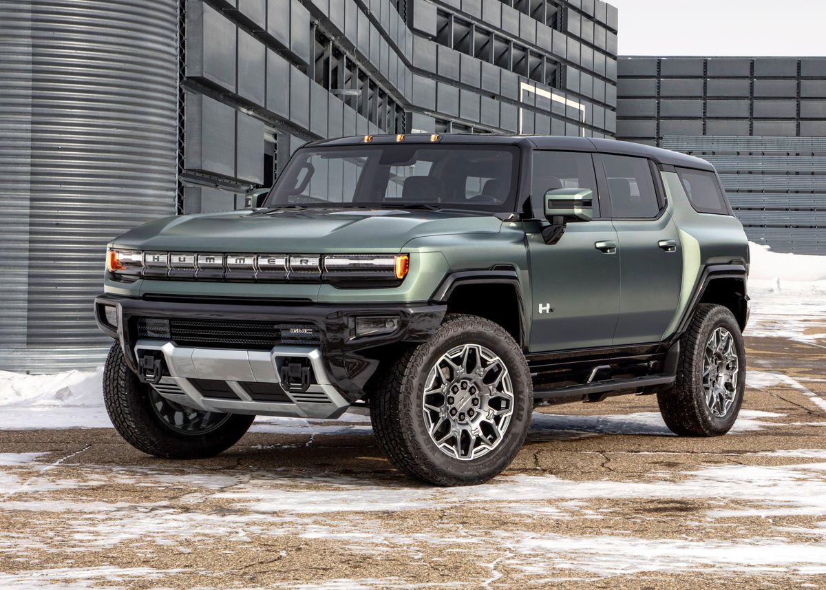 'GMC Hummer EV SUV' Poster, picture, metal print, paint by auto cars ...