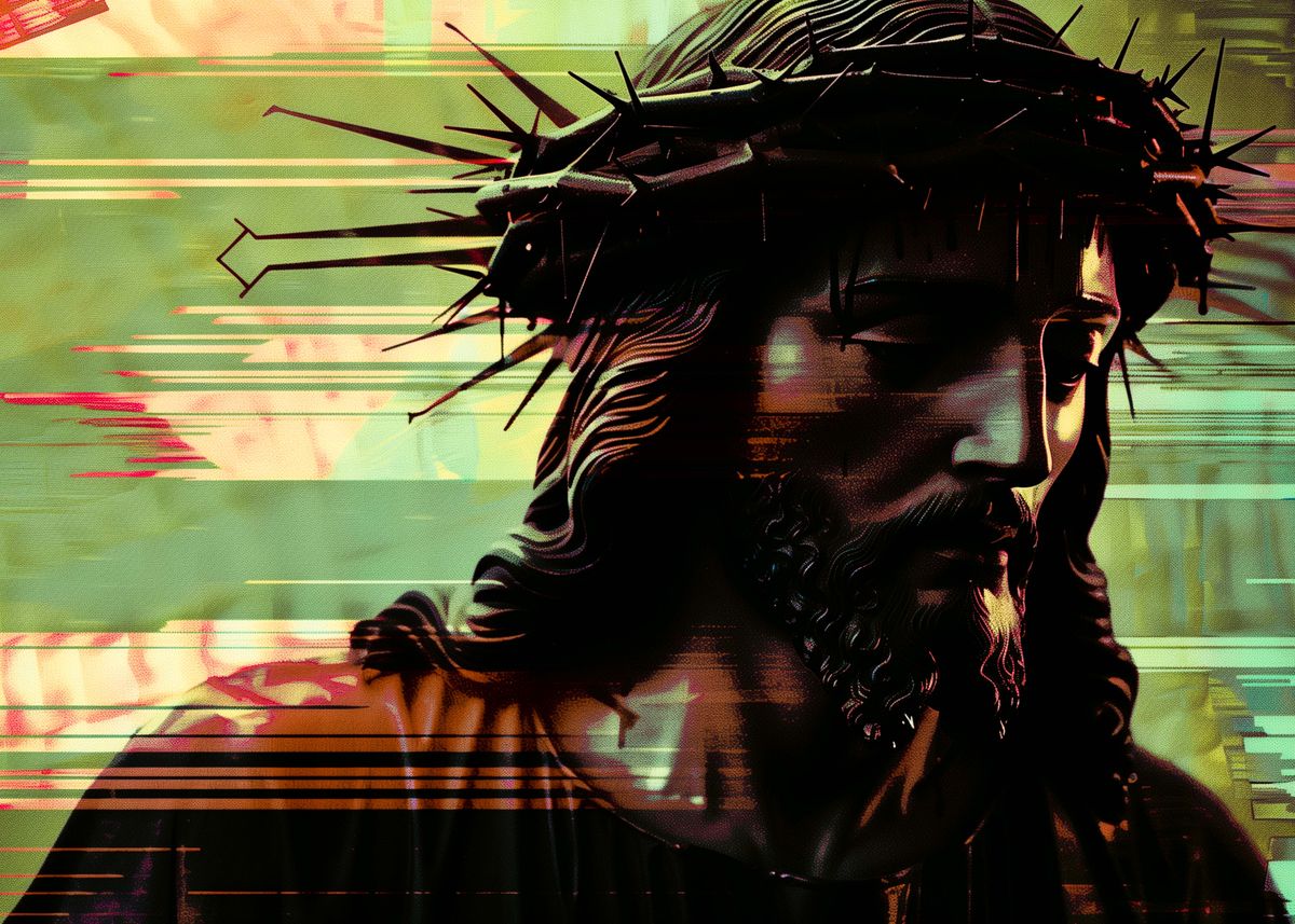 'Jesus Christ Digital Art' Poster, picture, metal print, paint by jacki ...