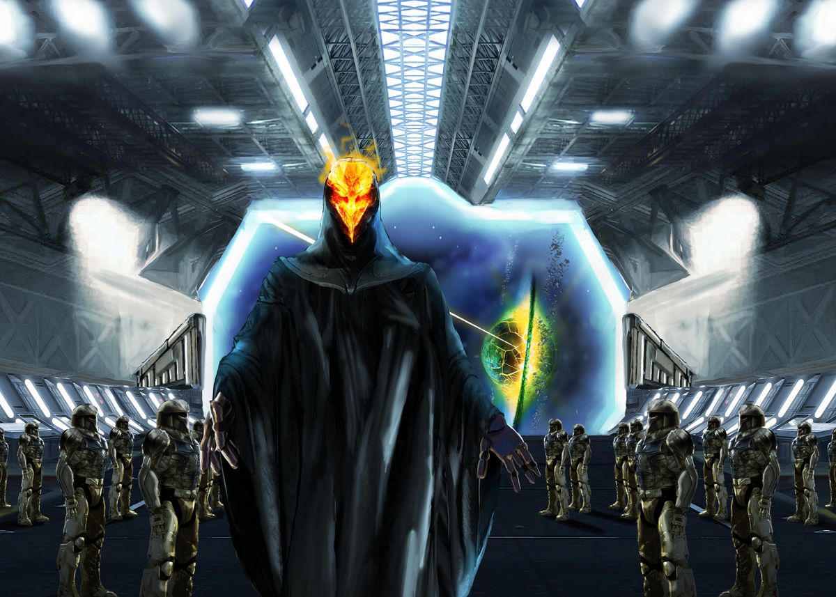 'Destruction of all sins' Poster, picture, metal print, paint by ...