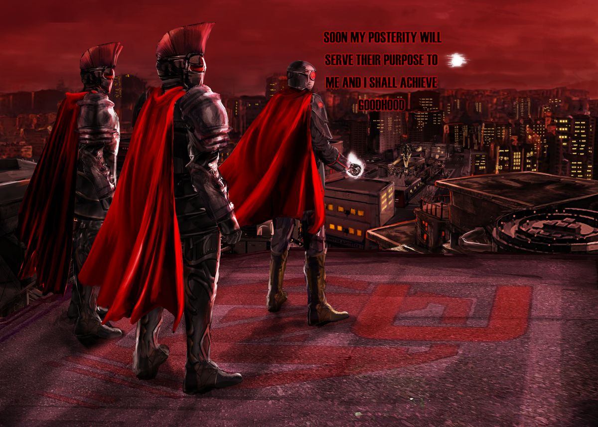 'Phobos' Poster, picture, metal print, paint by Compromised art | Displate