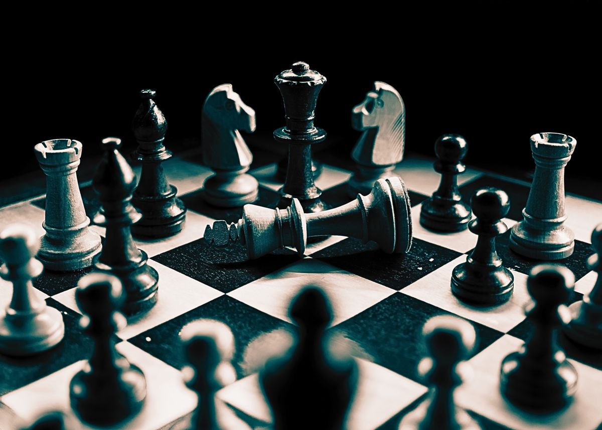 'Chess Checkmate' Poster, picture, metal print, paint by Logitech ...