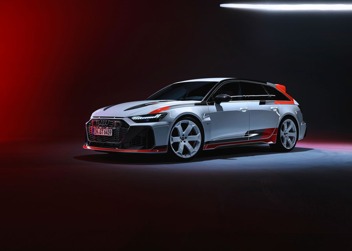 'Audi RS6 Avant' Poster, picture, metal print, paint by Ulvi Ani | Displate