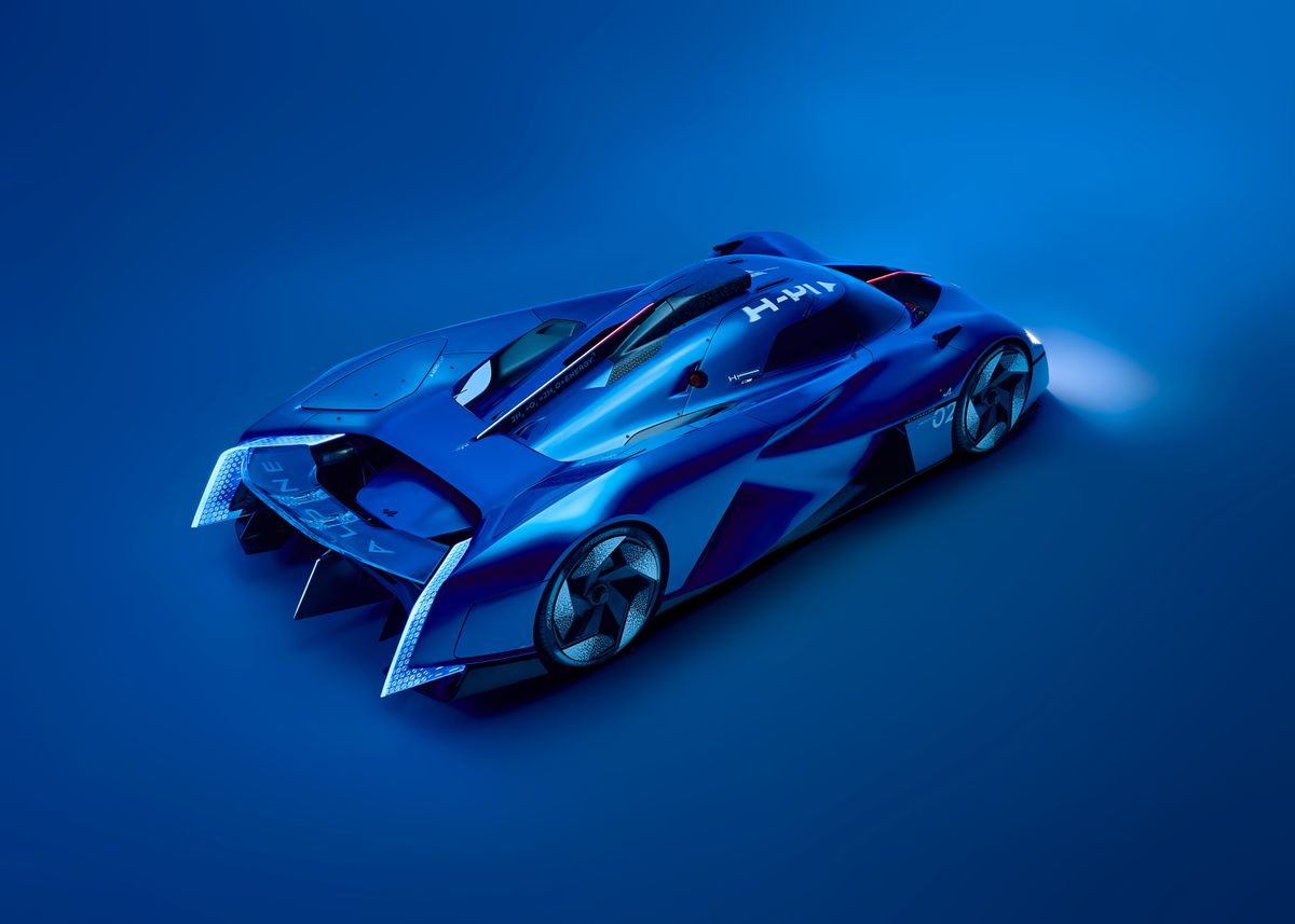 'Blue Concept Car Design' Poster, picture, metal print, paint by Rain ...