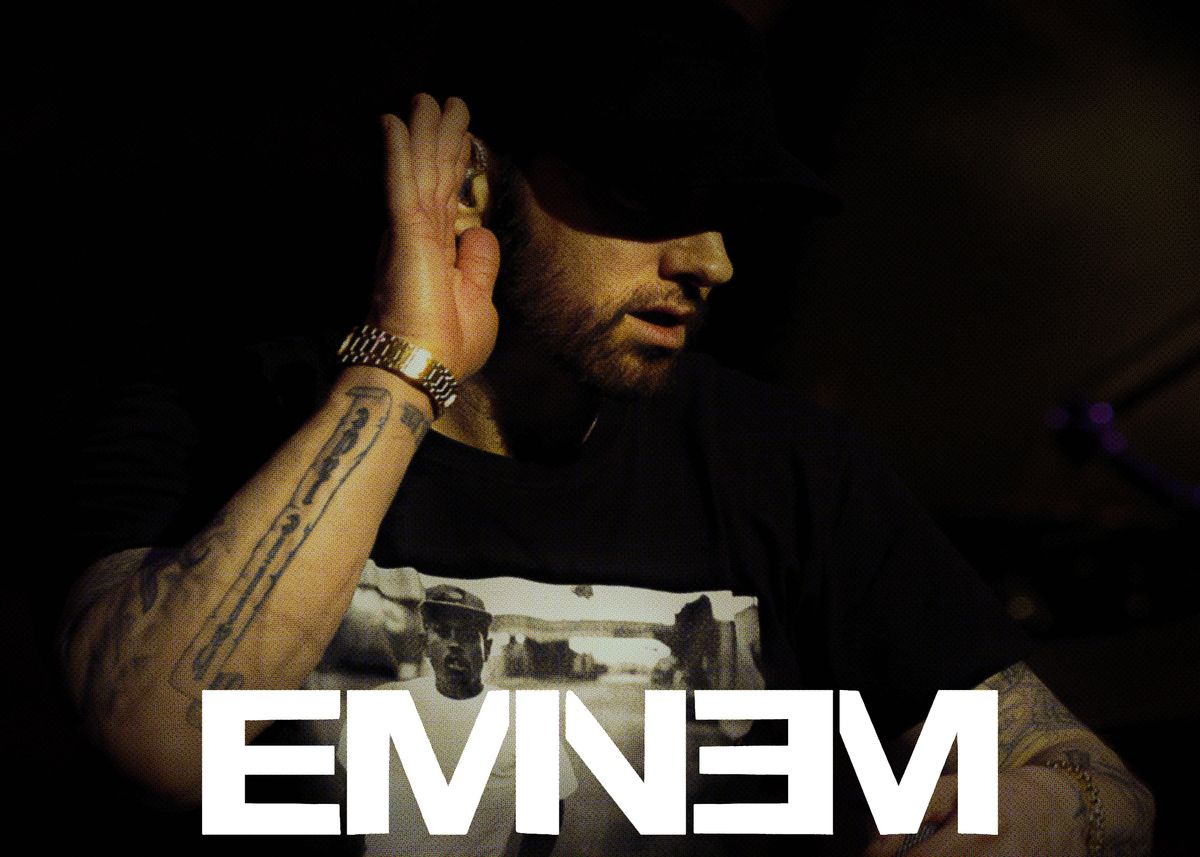 Eminem Poster Picture Metal Print Paint By Zaka Arya Displate