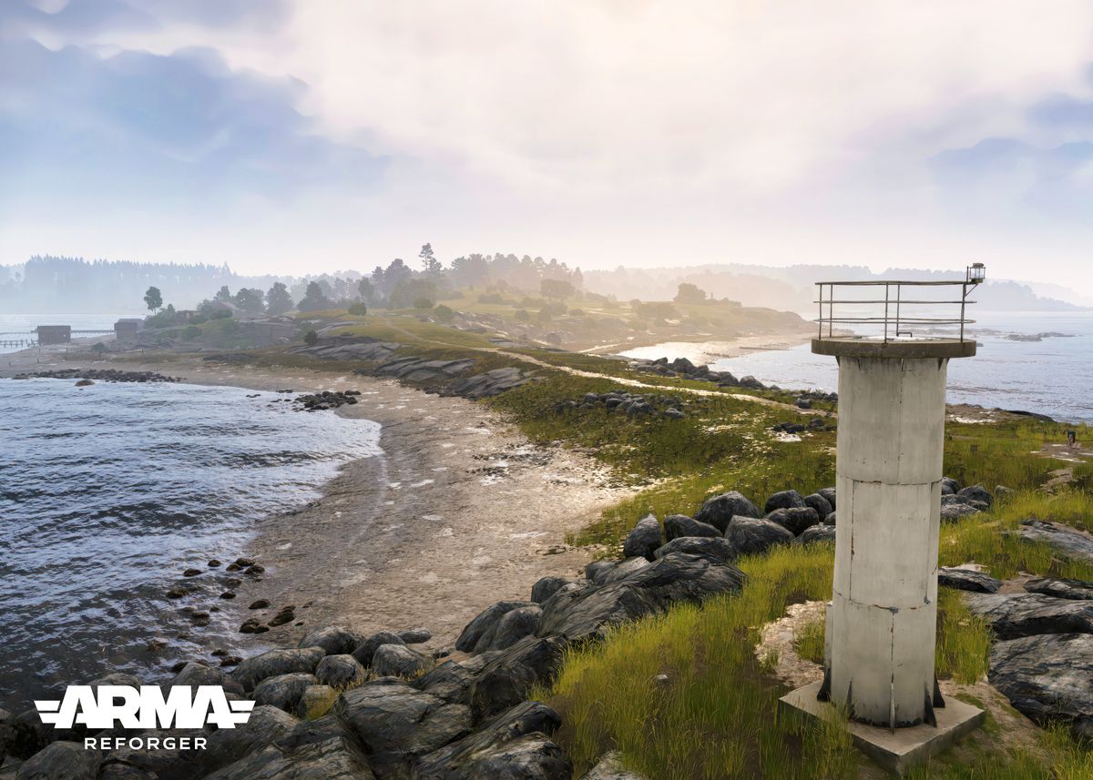 'Arma Reforger Coastal Lookout Tower' Poster, picture, metal print, paint by Bohemia Interactive ...