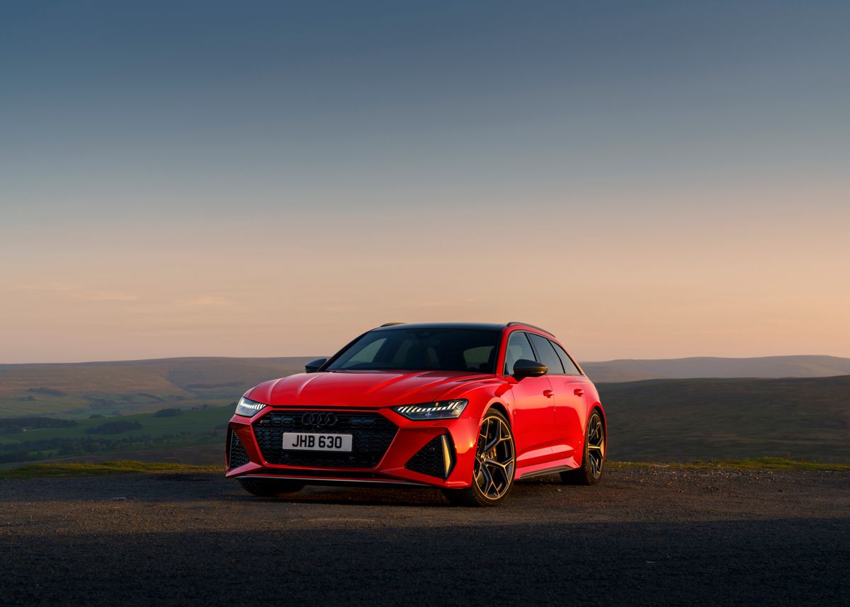 'Red Audi RS6 Avant' Poster, picture, metal print, paint by Sportcar ...