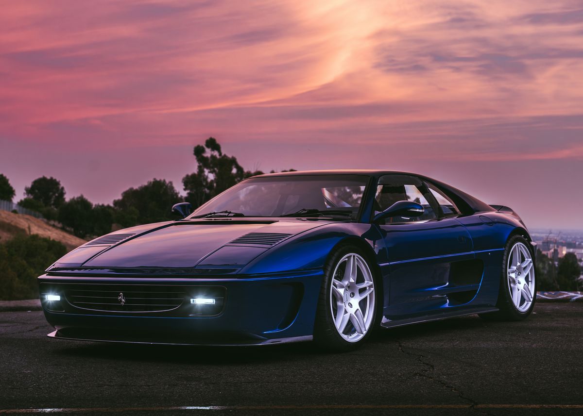 'Ferrari F40 at Sunset' Poster, picture, metal print, paint by Vega ...