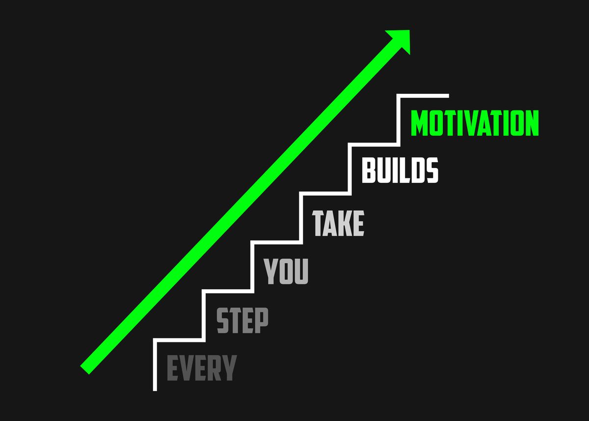 'Building Motivation' Poster, picture, metal print, paint by Athloma ...