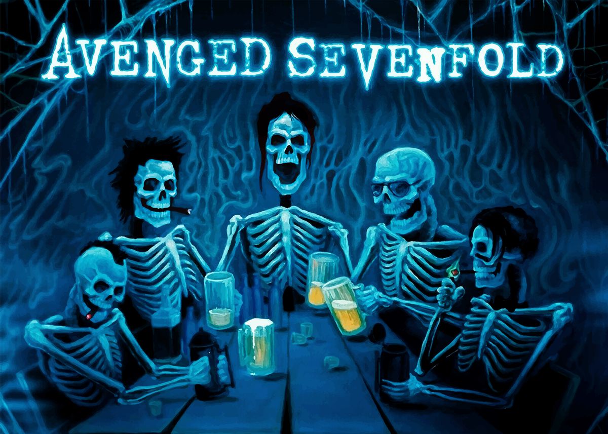 'Avenged Sevenfold Skeleton' Poster, picture, metal print, paint by cah ...