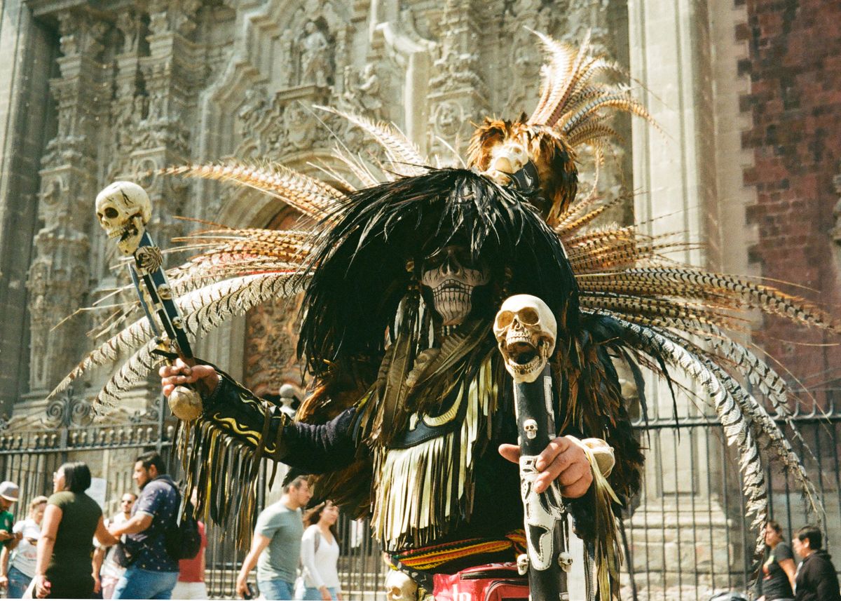 'Mexican Skull Dancer' Poster, picture, metal print, paint by Abigail ...