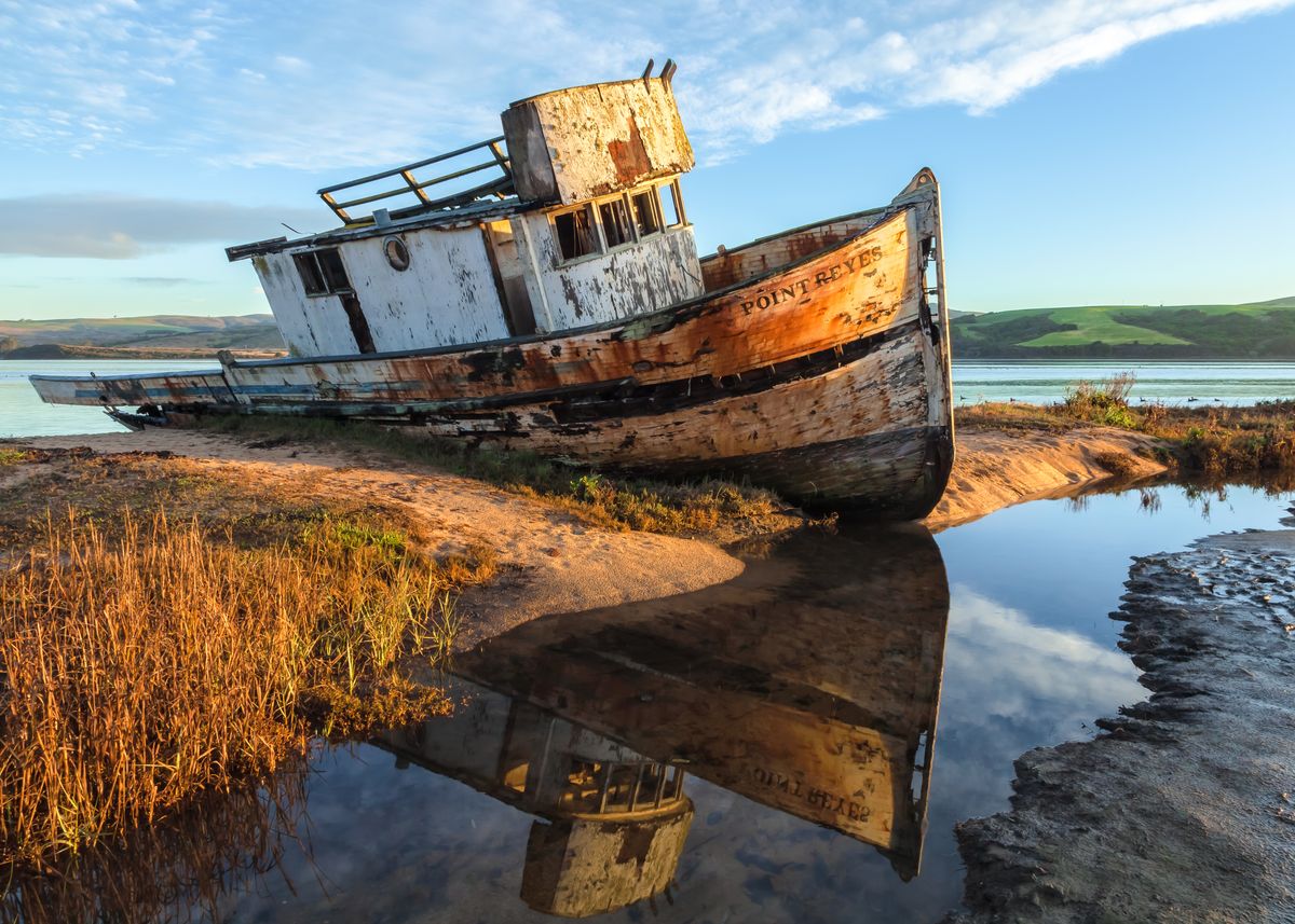 'Beached Shipwreck' Poster, picture, metal print, paint by Jonathan ...