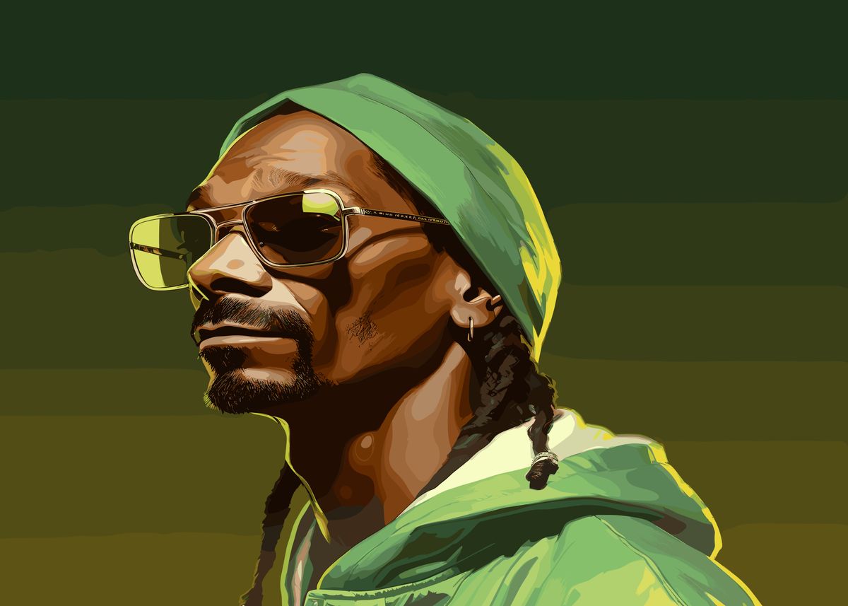 'Snoop Dogg Portrait' Poster, picture, metal print, paint by Zalem ...