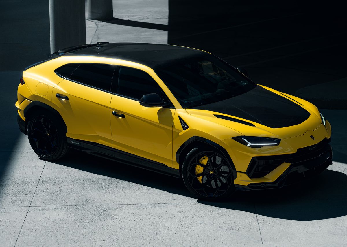 'Yellow Lamborghini Urus' Poster, picture, metal print, paint by Smart ...