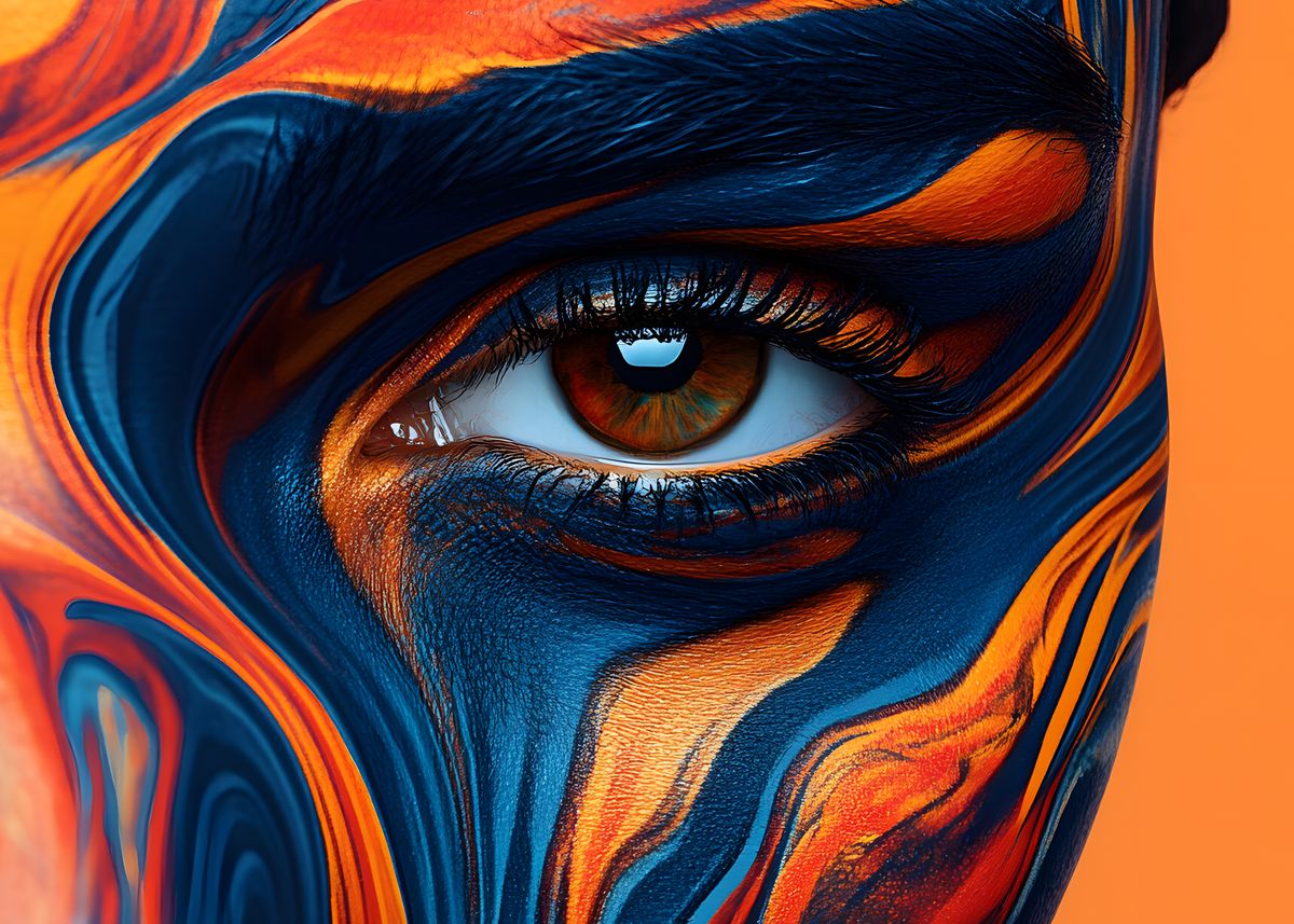 'Abstract Eye Art' Poster, picture, metal print, paint by Dia Do Arauto ...