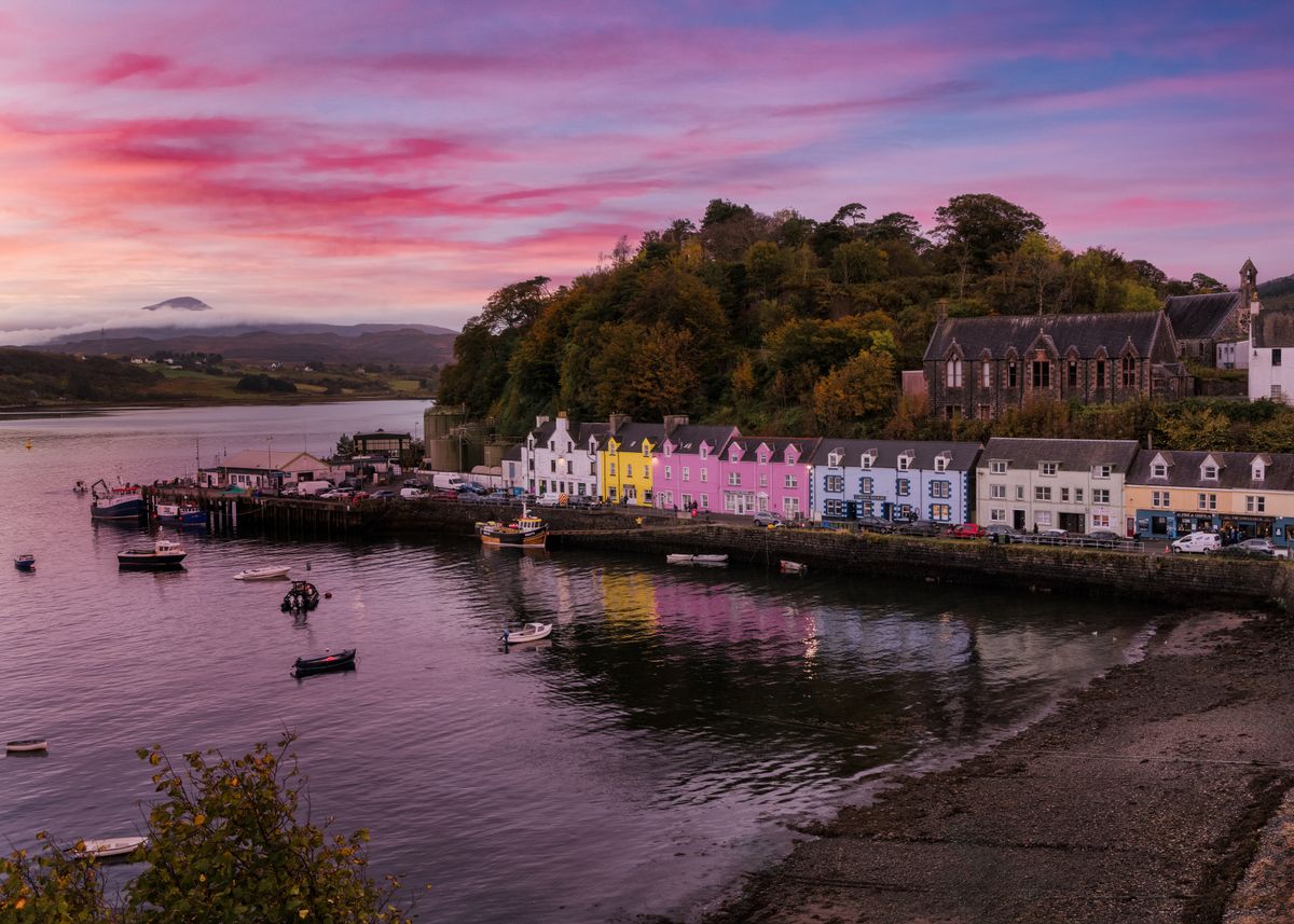 'Portree - Isle of Sky - Scotland' Poster, picture, metal print, paint ...