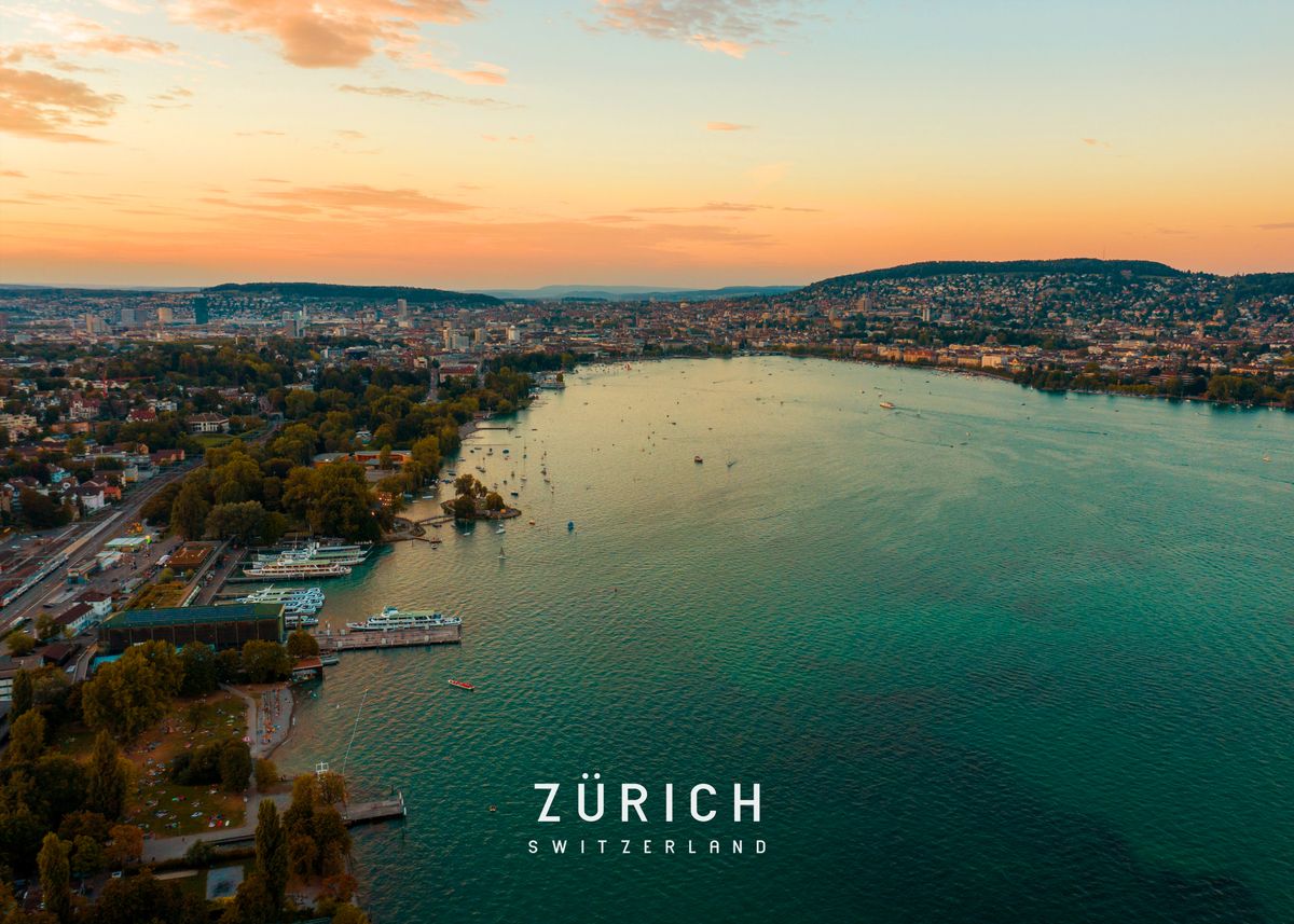 'Zurich ' Poster, picture, metal print, paint by Big City | Displate