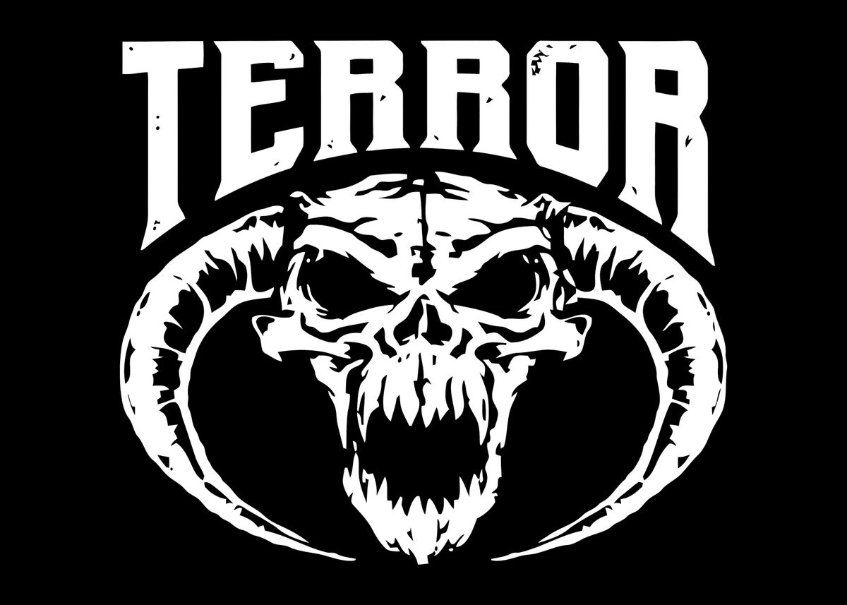 'Terror Band Logo' Poster, picture, metal print, paint by Barrett ...
