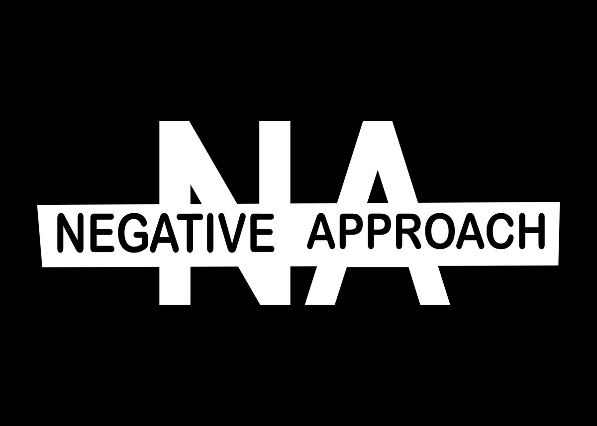 'Negative Approach Band Logo' Poster, picture, metal print, paint by ...