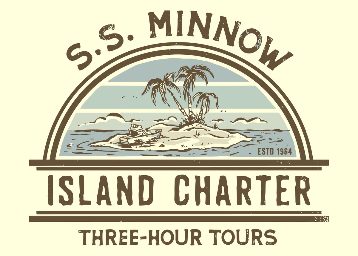 'S.S. Minnow Island Charter' Poster, picture, metal print, paint by ...