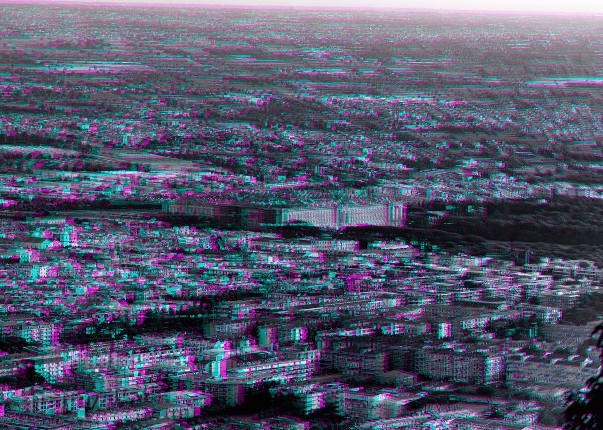'Glitch Cityscape' Poster, picture, metal print, paint by Gianluca ...