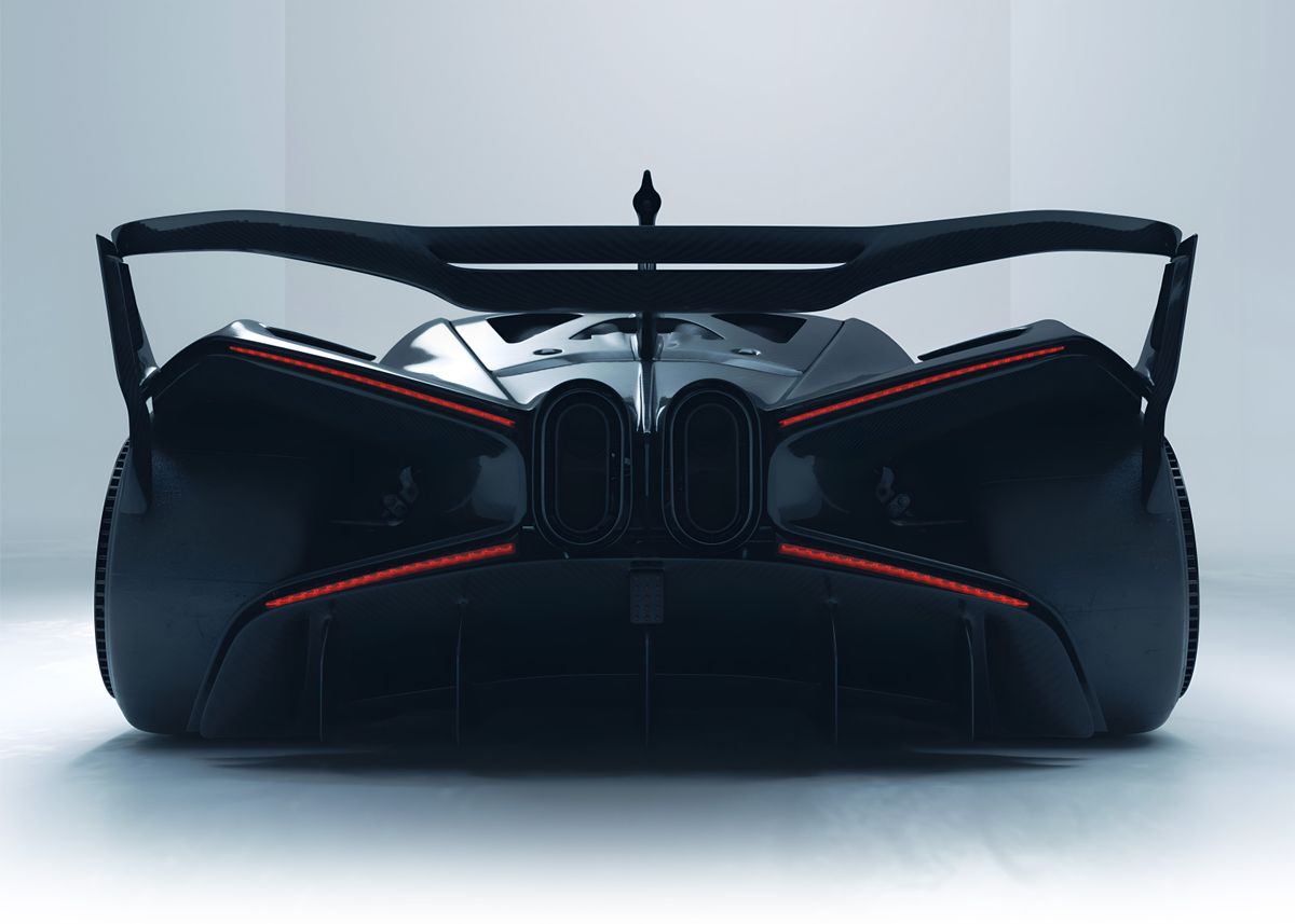 'Bugatti Bolide Rear View' Poster, picture, metal print, paint by Nex ...