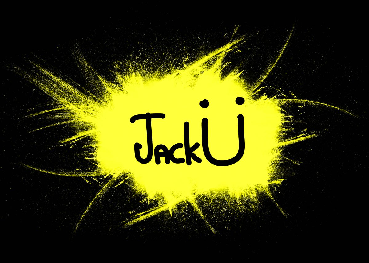 'JackU Text ' Poster, picture, metal print, paint by amstrong g | Displate