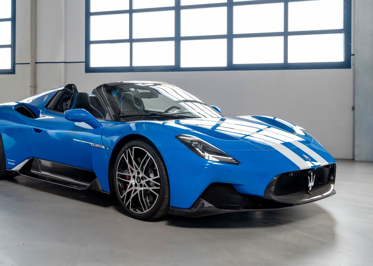 'Maserati MC20 Cielo Convertible' Poster, picture, metal print, paint ...