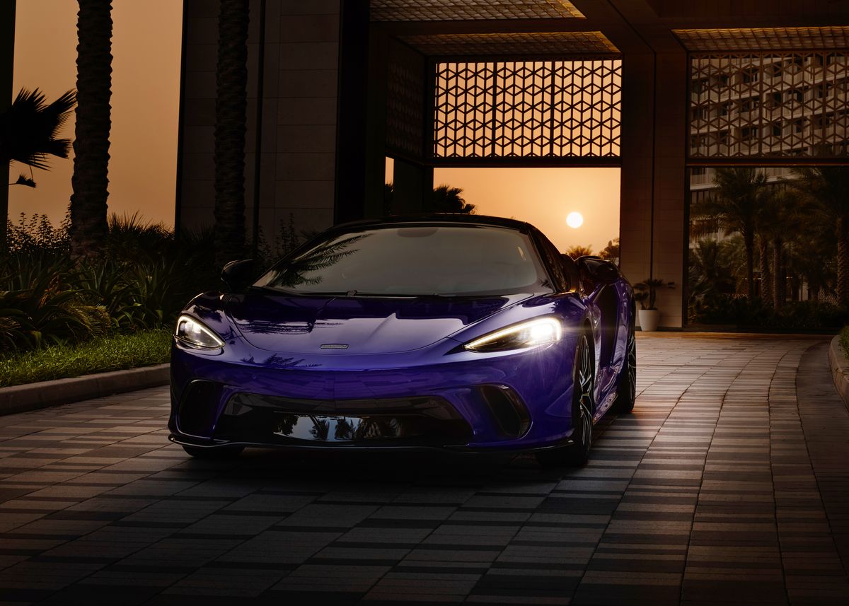 'Purple McLaren 765LT' Poster, picture, metal print, paint by auto cars ...